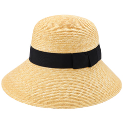 ステラ Stella 麦わら帽子 つば広 女優帽 ブラックリボン 57.5cm [UK-H121-NA-M] ハット 田中帽子店 通販 12943914｜Creema(クリーマ)