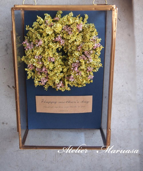 母の日ギフト 真鍮BOX スターチス(オリジナルメッセージお入れできます) ドライフラワー アトリエマルアサ 通販｜Creema(クリーマ ...