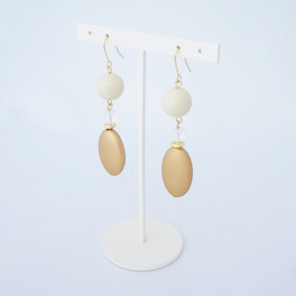 ﾄﾞｲﾂﾋﾞ-ｽﾞとｵ-ﾊﾞﾙｳｯﾄﾞのﾋﾟｱｽ(ｱｲﾎﾞﾘ-×ｺﾞ-ﾙﾄﾞ) ピアス（フック・チェーン） Y's etoiles* 通販 ...