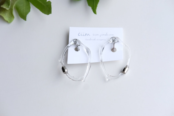 ciim Rough clear ピアス/イヤリング 受注制作 その他ヘアアクセサリー ciim 通販｜Creema(クリーマ)