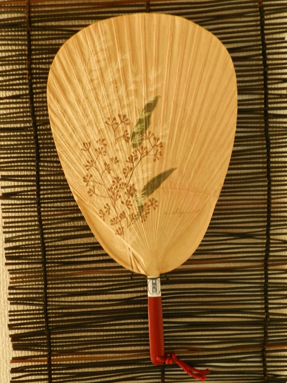 【ドライフラワー 来民渋うちわ】 原画 その他雑貨 atelier clip 通販 3692576｜Creema(クリーマ)