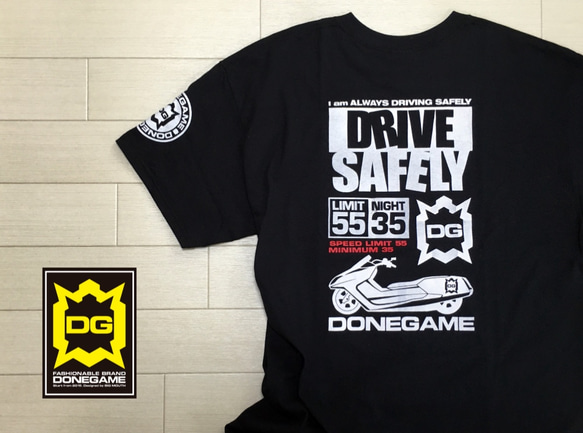 安全運転 T-シャツ B4（ブラック・L） Tシャツ bigmouth 通販 2249405｜Creema(クリーマ)