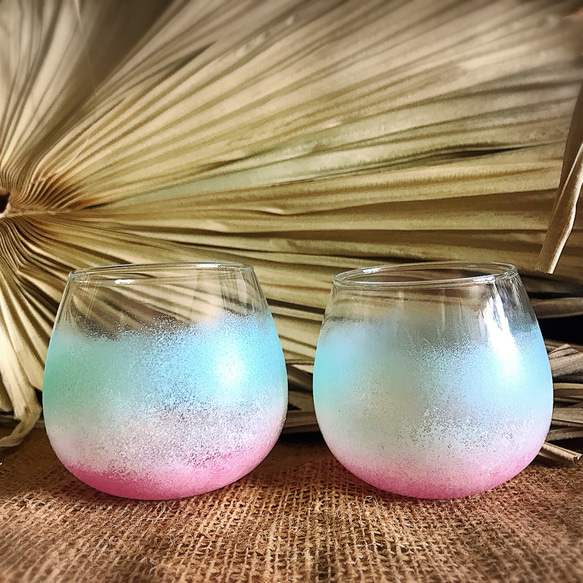 sunabe sunset /ゆらゆら揺れるペアグラス（2個組） グラス studio703 通販 3927067｜Creema(クリーマ)
