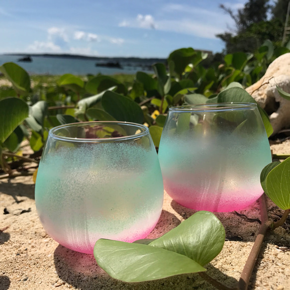 sunabe sunset /ゆらゆら揺れるペアグラス（2個組） グラス studio703 通販 3927067｜Creema(クリーマ)