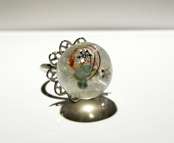 snow drop* orgonite ring 指輪・リング Hal's 通販 3039016｜Creema(クリーマ)