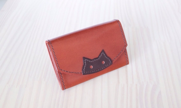 ネコちゃんのコイン・カードケース [本革] 小銭入れ・コインケース tomoem 通販｜Creema(クリーマ) 3901865