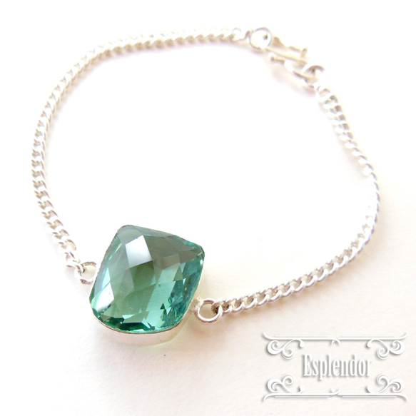 AAAグリーンアメジスト シルバーブレスレットJ ブレスレット Esplendor 通販 10058973｜Creema(クリーマ)