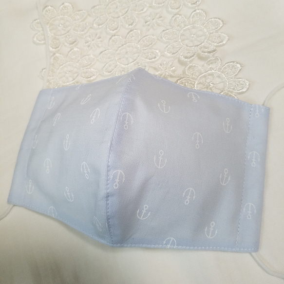 布マスク マリンテイスト 天然素材 ハンドメイドマスク カバーマスク 布マスク momo works 通販｜Creema(クリーマ) 10186118