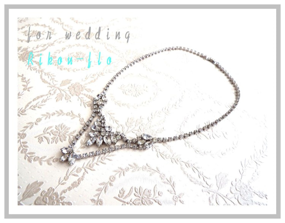 ウエディング ブライド ネックレス ヘッドドレス（ウェディング） Rikou-flo 通販 1328442｜Creema(クリーマ)