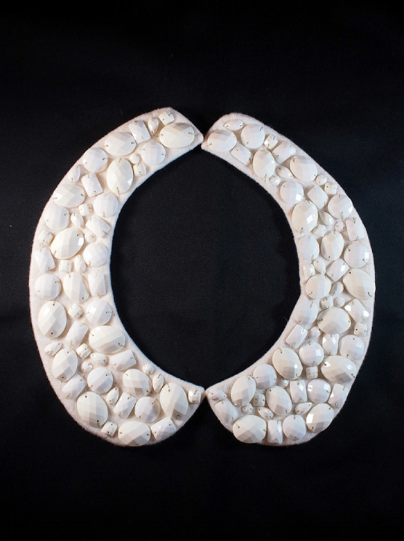 White stone collar その他アクセサリー colon:(コロン） 通販 114624｜Creema(クリーマ)
