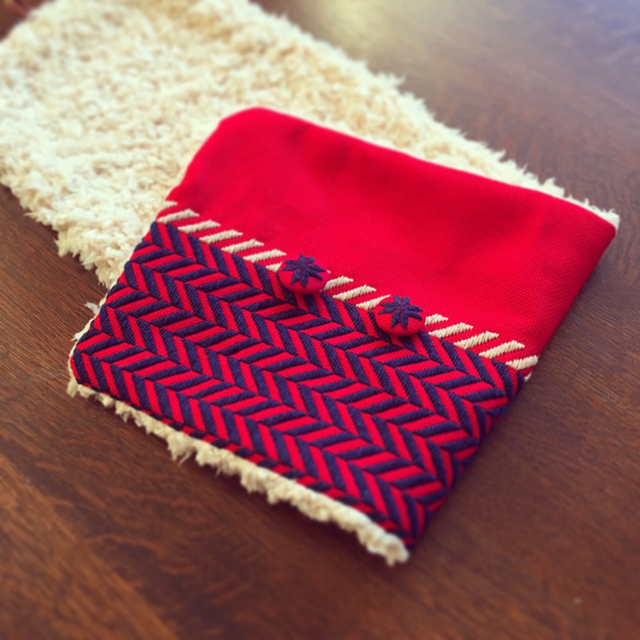 こぎん刺し ネックウォーマー ネックウォーマー 夏次郎商店 通販 3240137｜Creema(クリーマ)