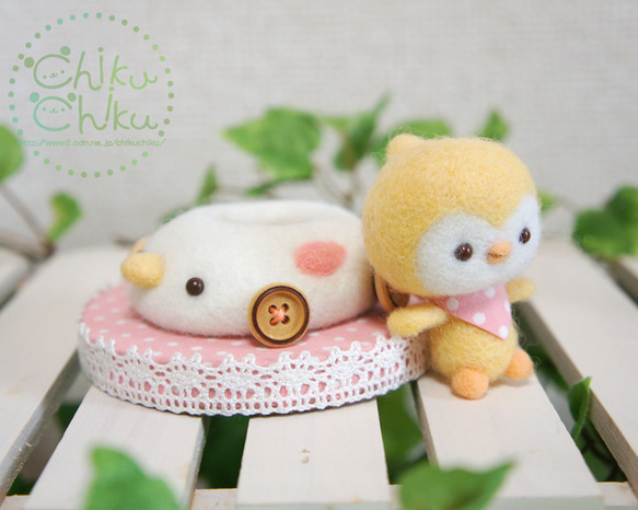ひよこカー 羊毛フェルト Chiku Chiku♪ 通販 195602｜Creema(クリーマ)