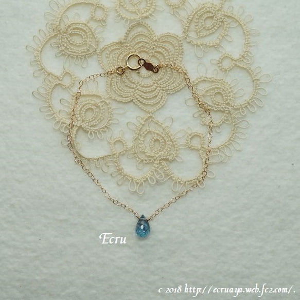 *春の野*宝石質サンタマリアアクアマリンのブレスレット ブレスレット 綾 通販｜Creema(クリーマ) 5367760