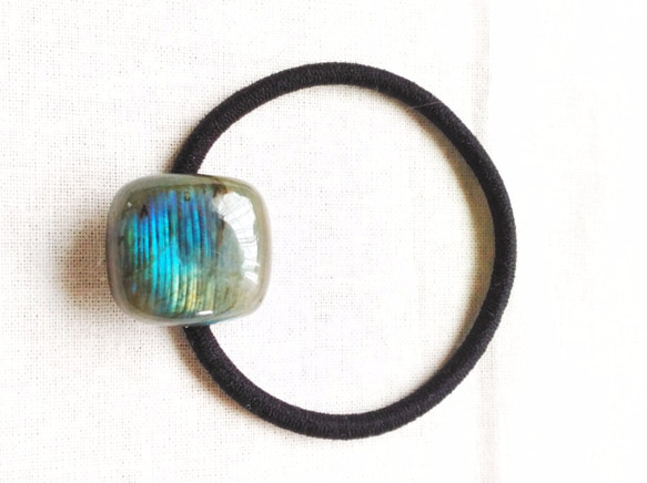 天然石ヘアゴム・ラブラドライト05 ヘアゴム シャクティムーン 通販｜Creema(クリーマ) 2311702