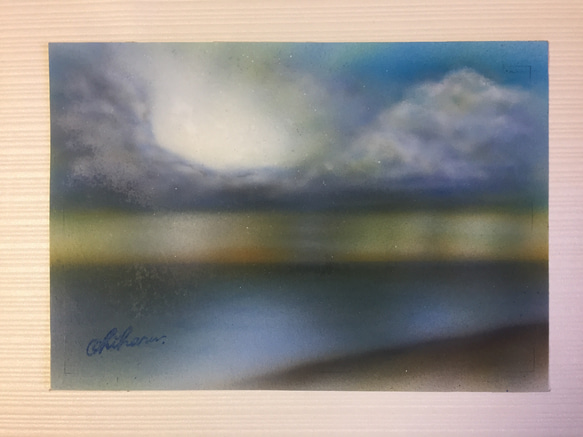 【原画 1点物】海上スコール/エアブラシアート 絵画 C: Colors 通販｜Creema(クリーマ)